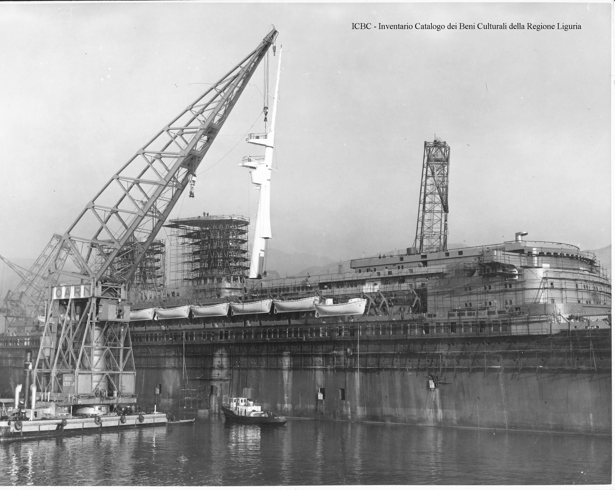Il 16 settembre di 59 anni fa varato a Sestri Ponente il Transatlantico ...