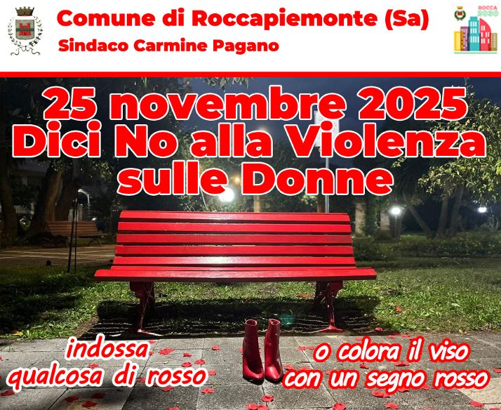 Roccapiemonte, il sindaco Pagano: "Uniti per dire no alla violenza sulle donne" - il Giornale di ...